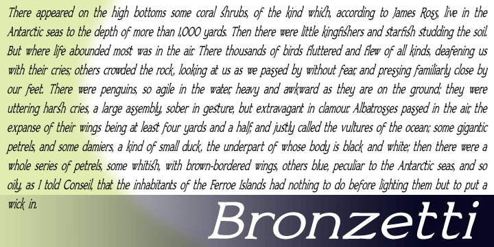 Bronzetti Font