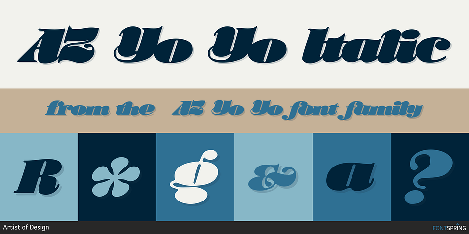 AZ Yo Yo Italic Font