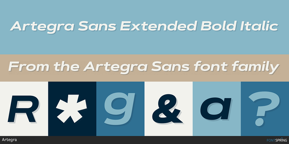 Artegra Sans Extended Thin + Regular + Bold + Blac Font