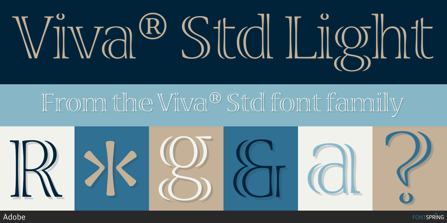 Similar Fonts To Viva® Std