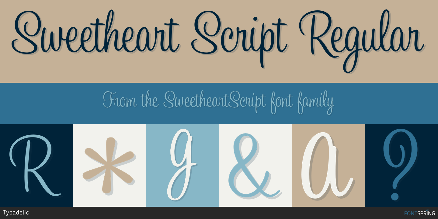 Fonts similar to Sweetheart Script