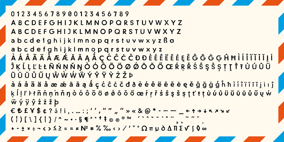 CA Postal Font