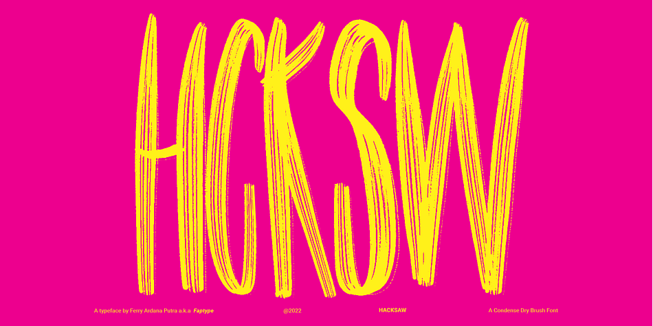 Hacksaw Font