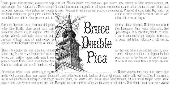 Bruce Double Pica Font
