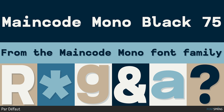 Maincode Mono Black 75 Font