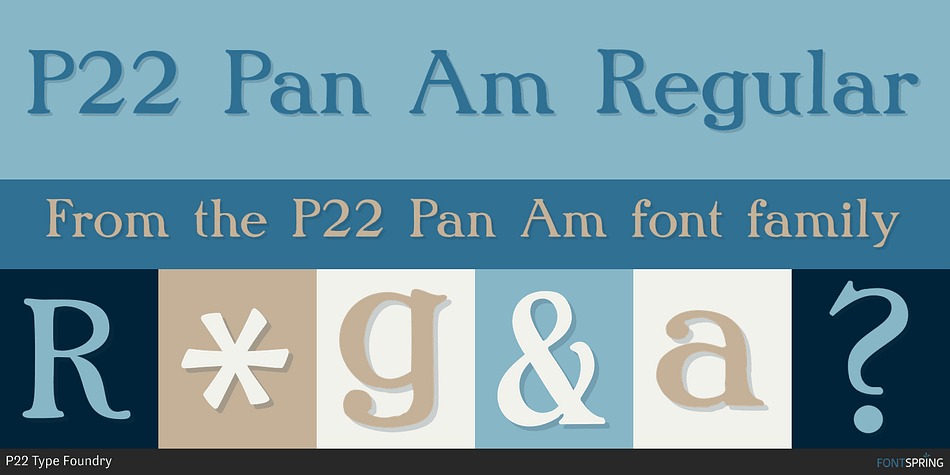 P22 Pan Am Font