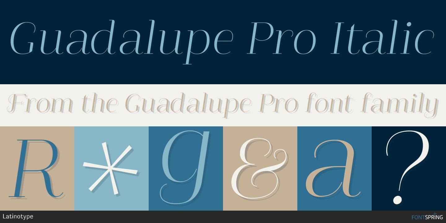 Guadalupe Pro Font