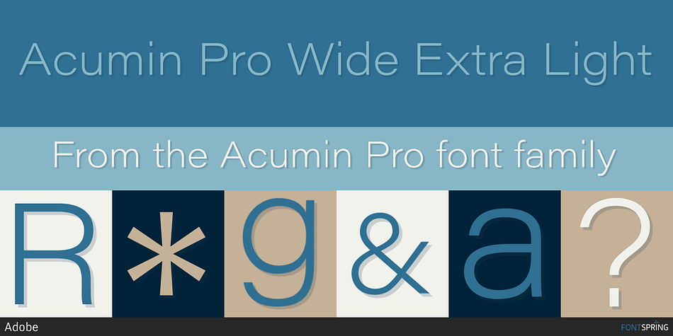 Acumin Pro Wide Font