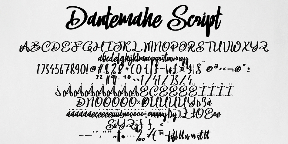 Dantemahe Script Font