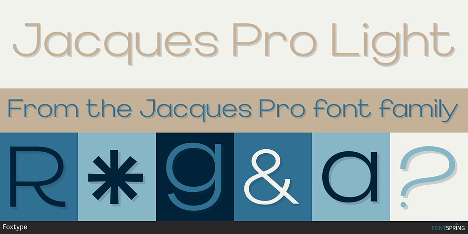 Jacques Pro Light Font