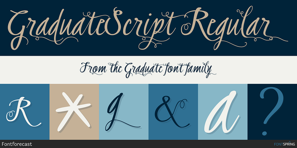 GraduateScript Regular Font