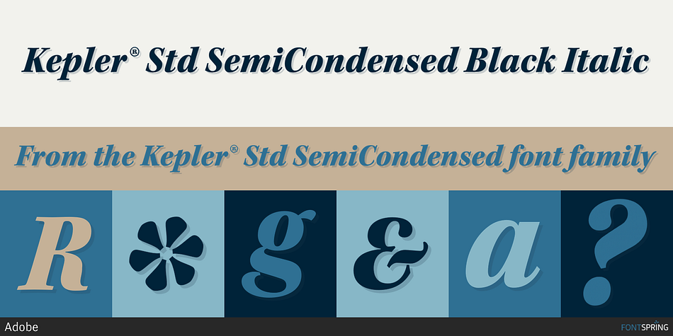 Kepler® Std Essentials Super Pack Font Collection by Adobe