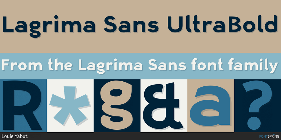 Lagrima Sans UltraBold Font