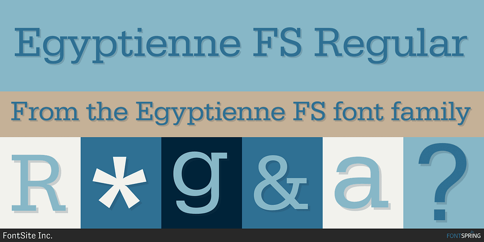 Egyptienne FS Font Family by FontSite Inc. - Fontspring