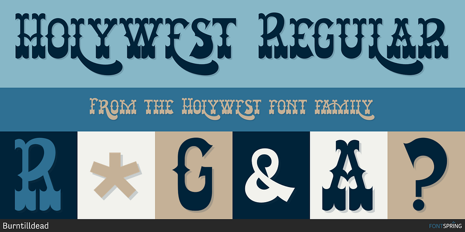 Holywest Regular Font