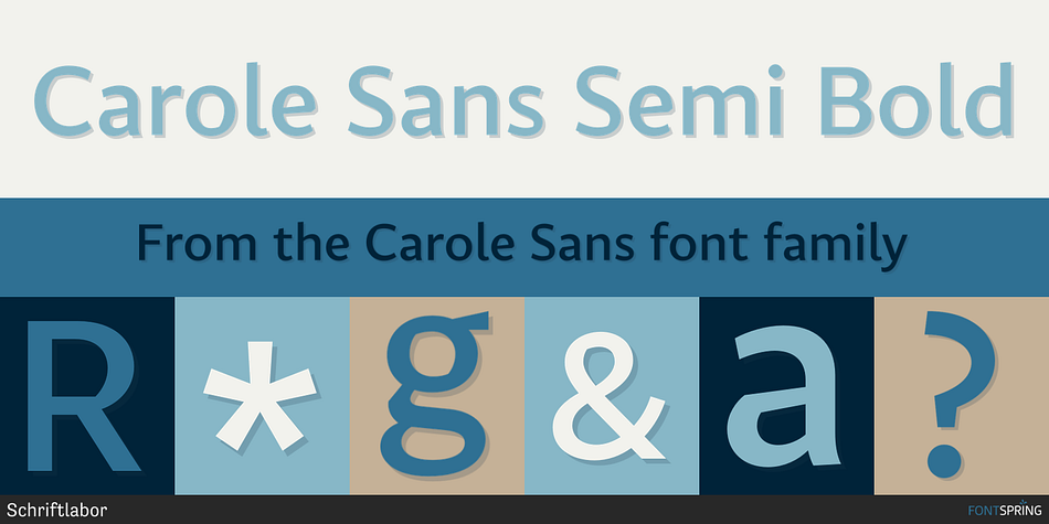 Carole Sans Semi Bold Font