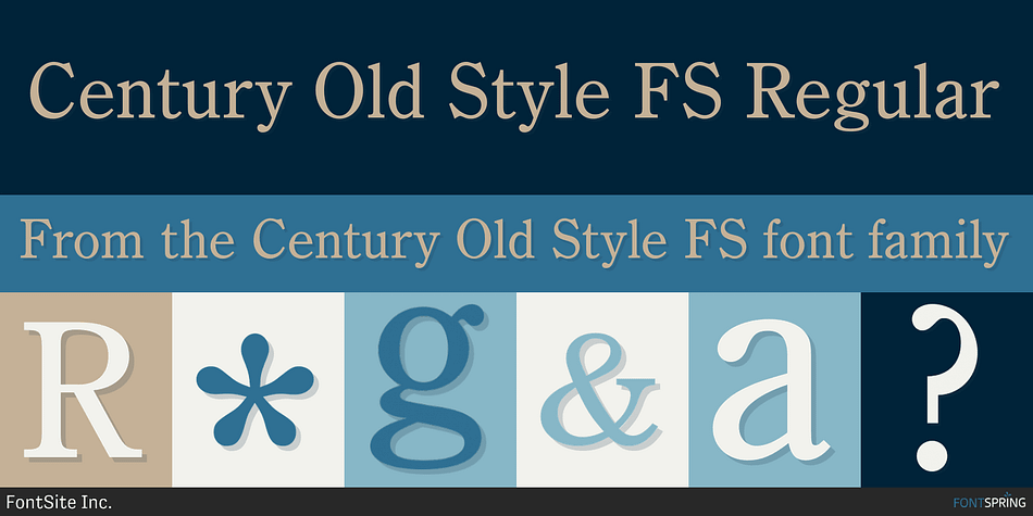 Century Old Style FS Font