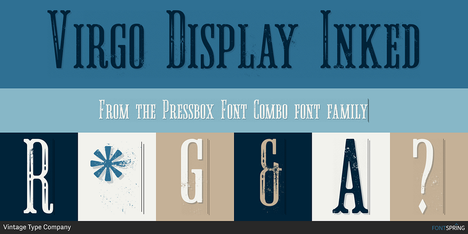Virgo Display Inked Font