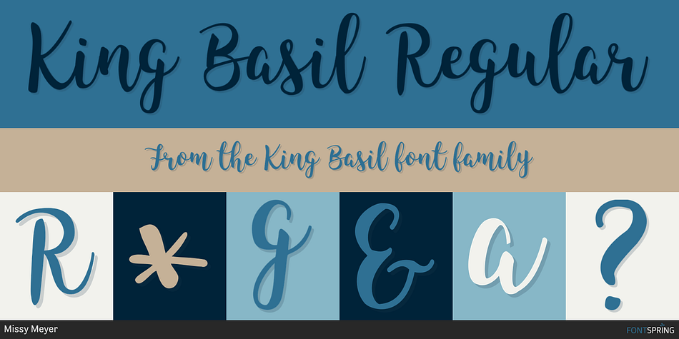King Basil Regular Font