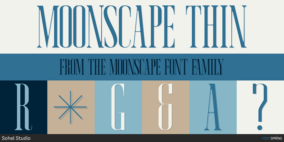 Moonscape Thin Font