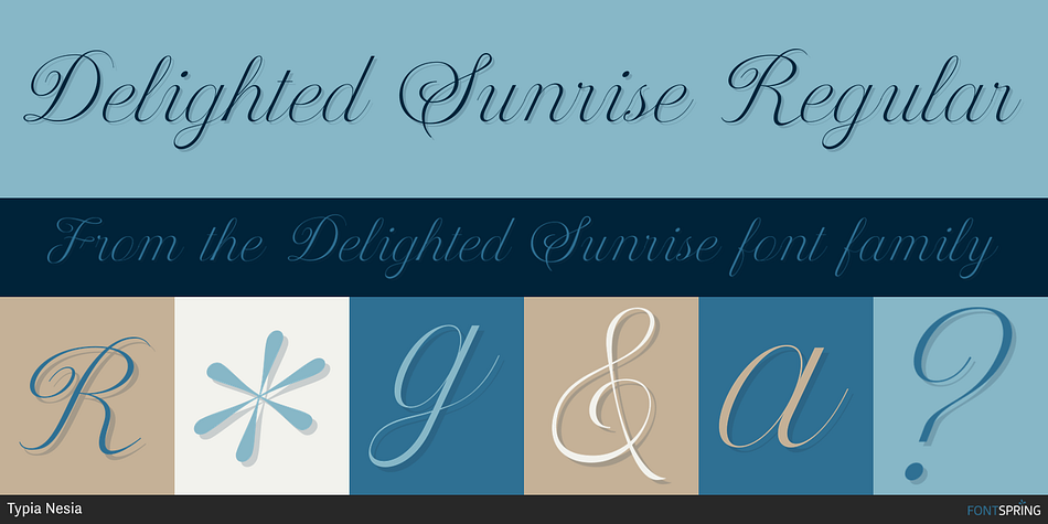 Delighted Sunrise Regular Font