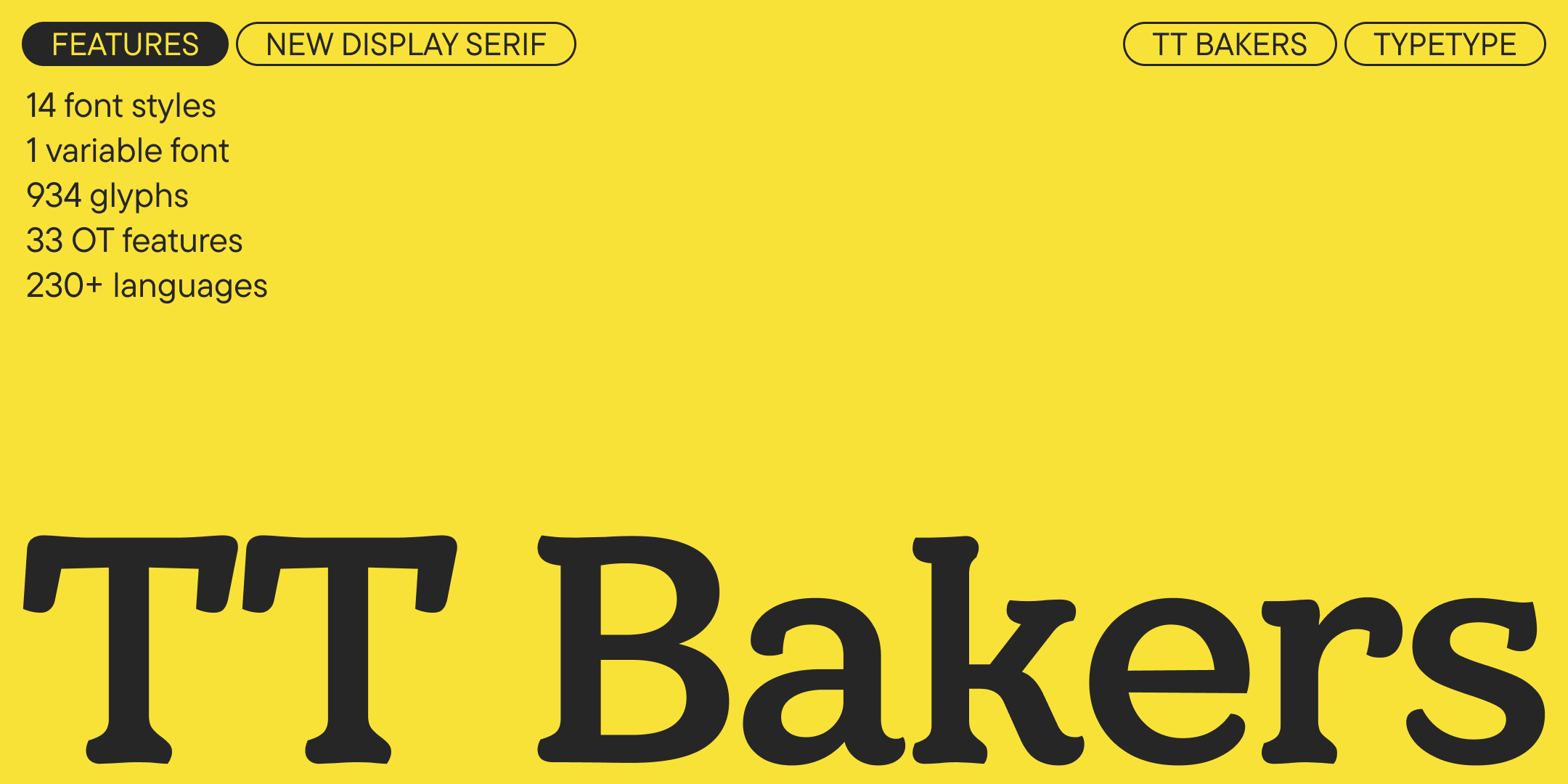 TT Bakers Font