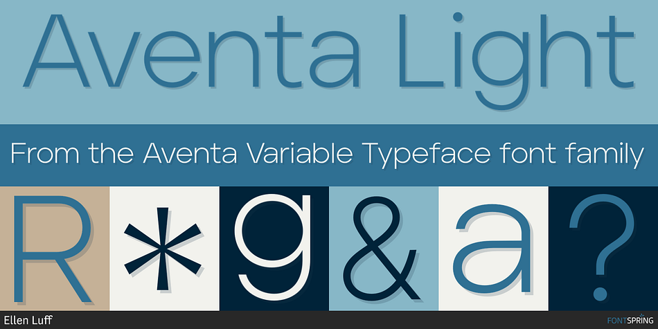 Aventa Light Font