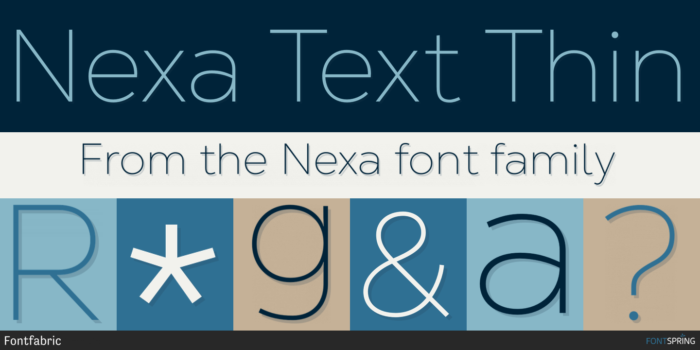 Nexa Text Font