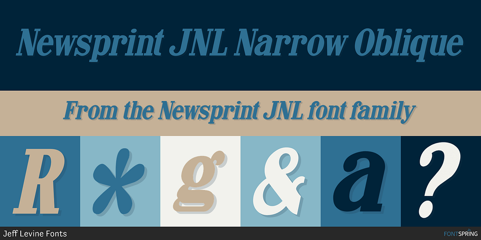 Newsprint JNL Font