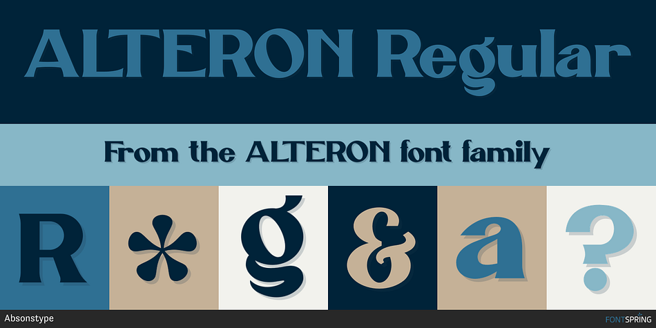 ALTERON Regular Font