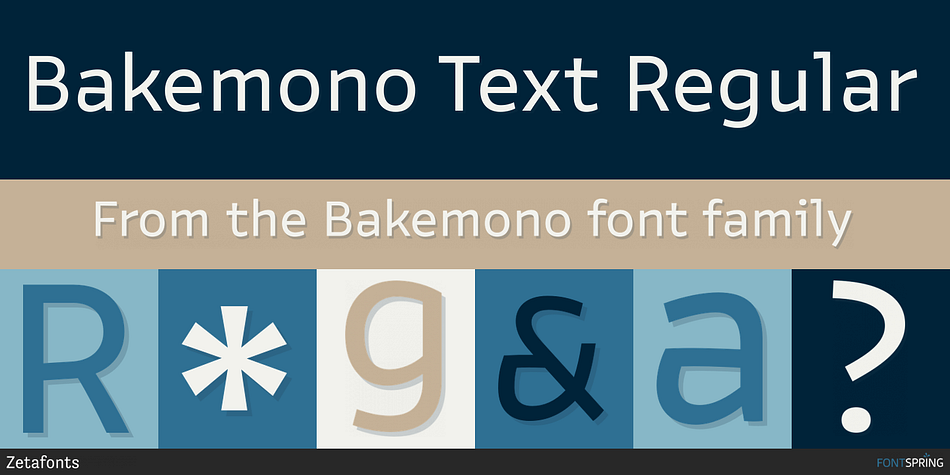 Bakemono Text Regular Font