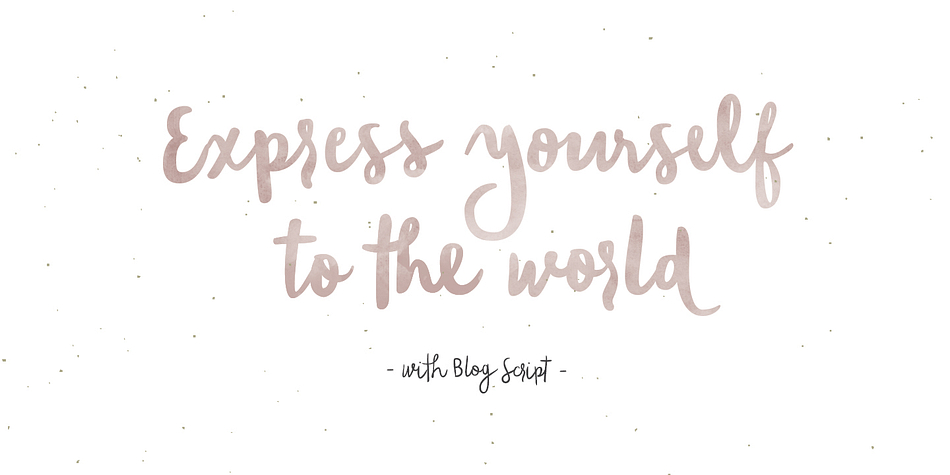 Blog Script Font