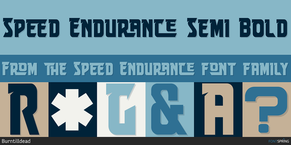 Speed Endurance Semi Bold Font