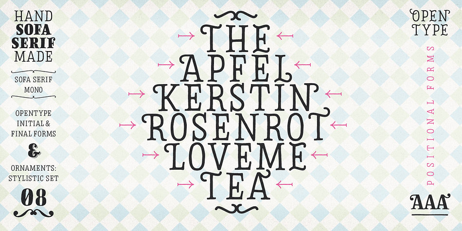 Sofa Serif Hand Font