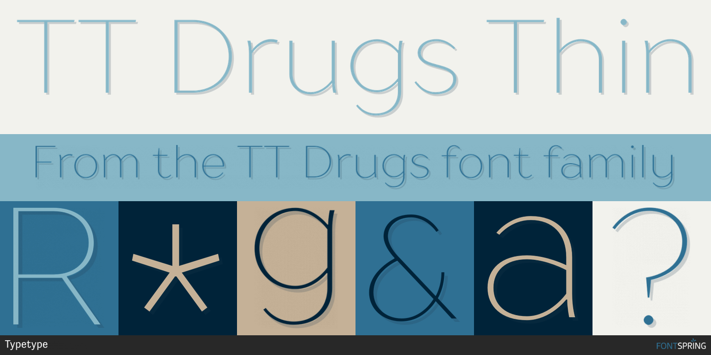 Fonts similar to TT Drugs