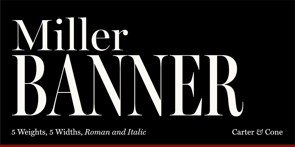 Miller Banner Font