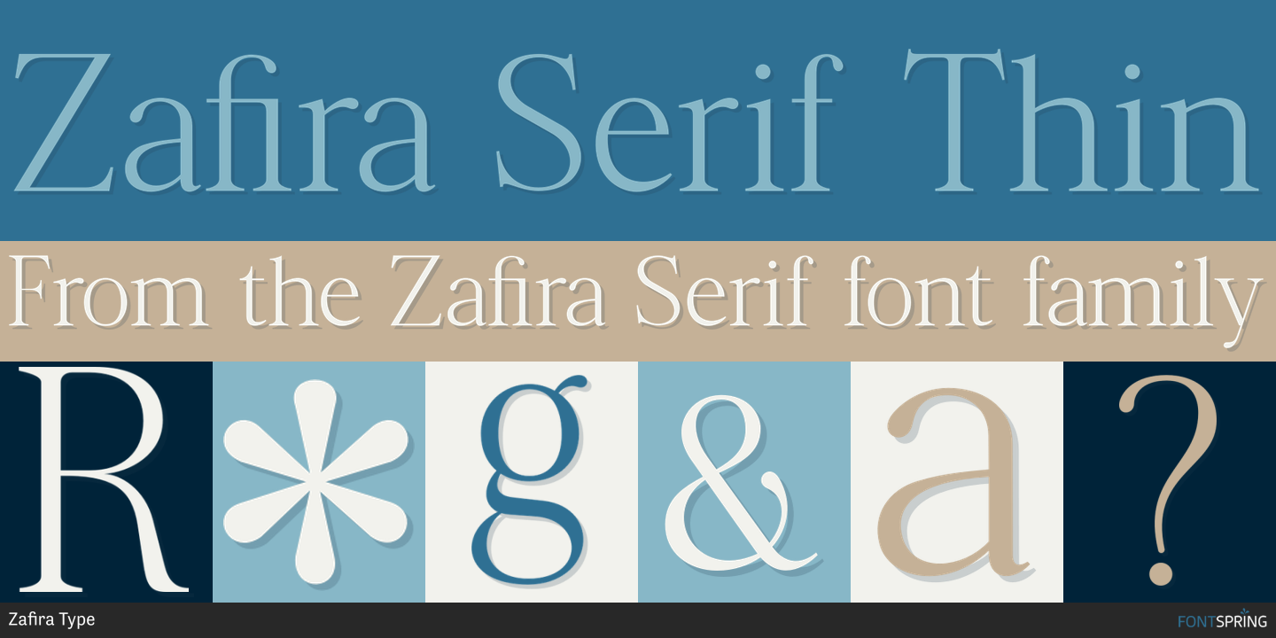 Zafira Serif Font