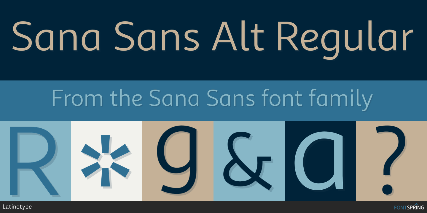 Sana Sans Essential Alt Font