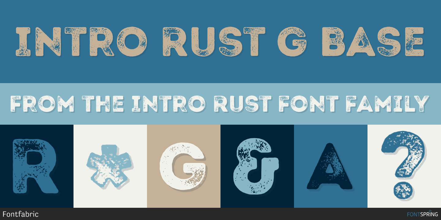 Intro Rust Grunge Font