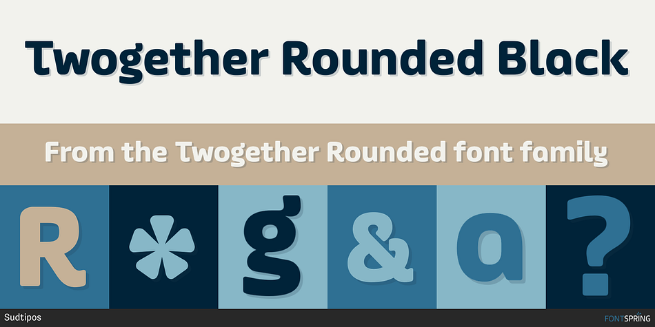 Twogether Rounded Black Font
