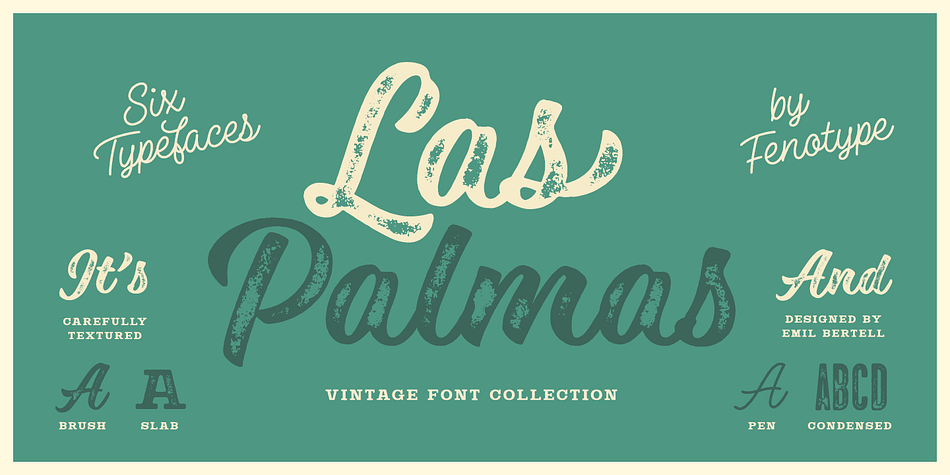 Las Palmas Font Family by Fenotype - Fontspring