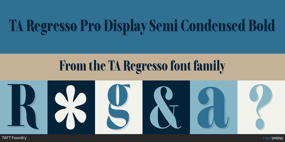 TA Regresso Pro Display Semi Condensed Bold Font