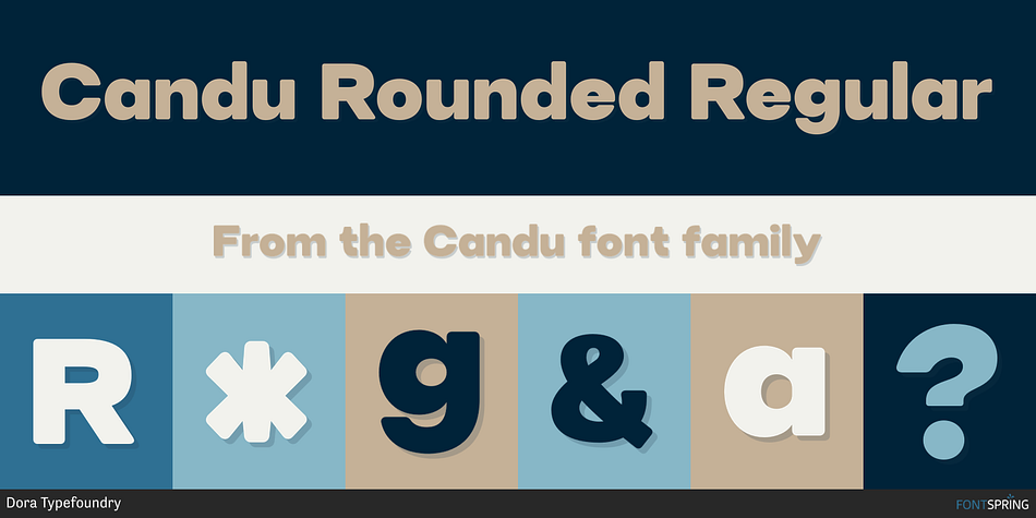 Candu Rounded Regular Font