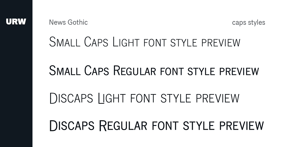 URW News Gothic Font