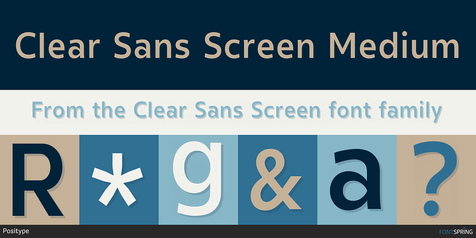 Clear Sans Screen Font