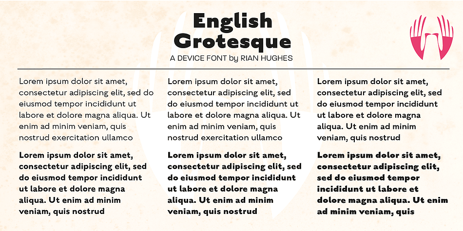 English Grotesque Font