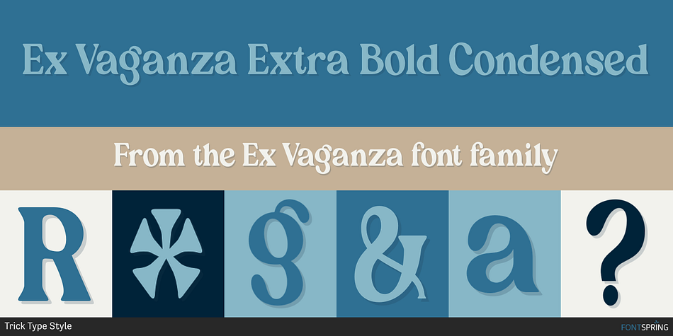 Ex Vaganza Extra Bold Condensed Font