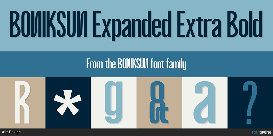 BONIKSUN Expanded Extra Bold Font
