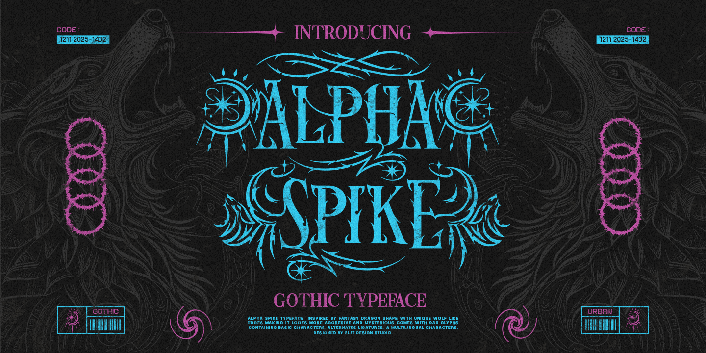 Alpha Spike Font