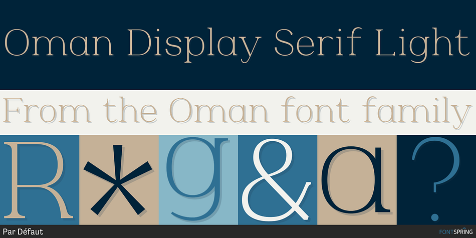 Oman Display Serif Light Font